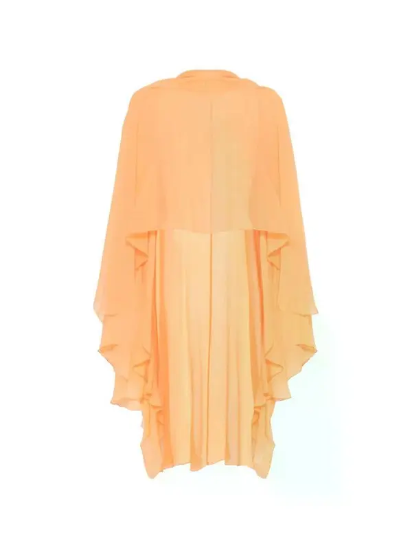 Ermanno Scervino Ruffled Cape - Orange