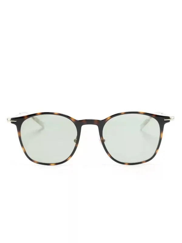 Montblanc Logo-plaque Sunglasses - Brown