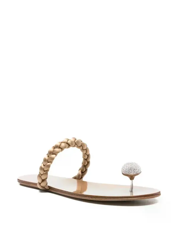 PEDRO GARCIA Pipa Braided-strap Flat Sandals