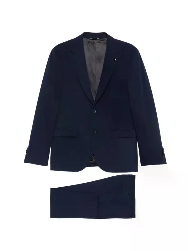 MANUEL RITZ Single-breasted Suit - Blue
