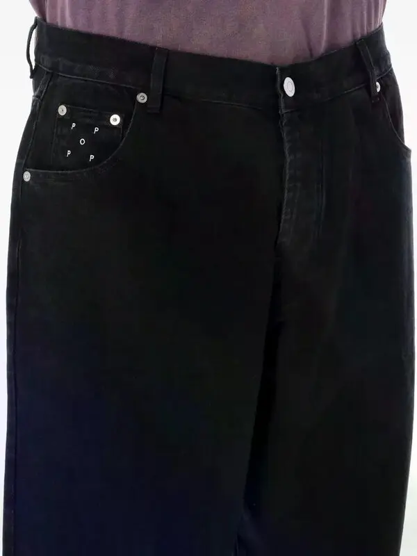 POP TRADING COMPANY Logo-embroidered Jeans