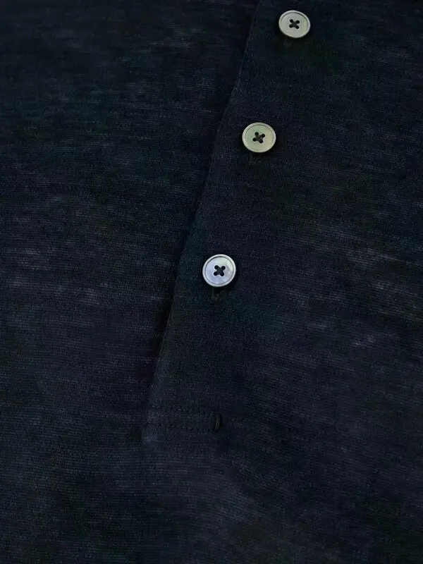 Zegna Short-sleeved Buttoned Polo Shirt