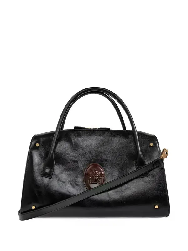Versace Small Boston Tote Bag - Black