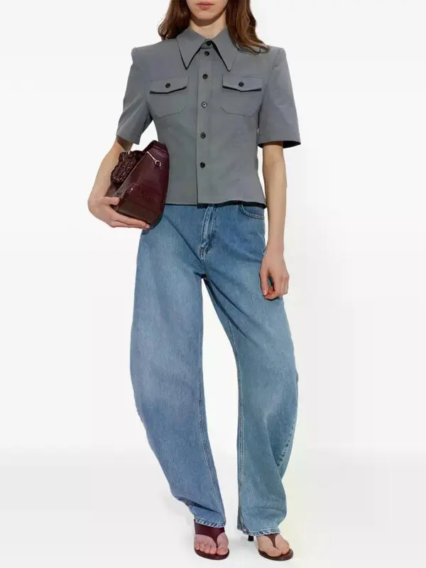 WILLY CHAVARRIA Chavela Button-up Shirt - Grey