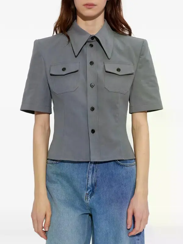 WILLY CHAVARRIA Chavela Button-up Shirt - Grey