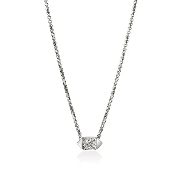 John Hardy Icon Stud Diamond Necklace, 1.5mm - Sterling Silver