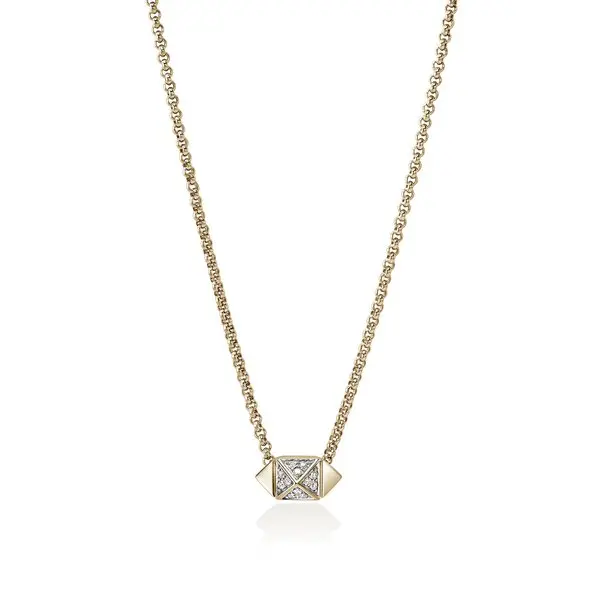 John Hardy Icon Stud Necklace With Diamonds, 1.5mm - Gold