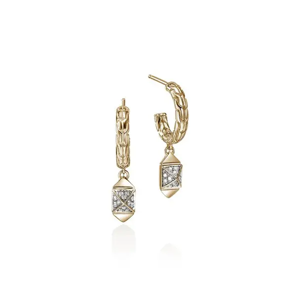 John Hardy Icon Stud Drop Earrings - Gold