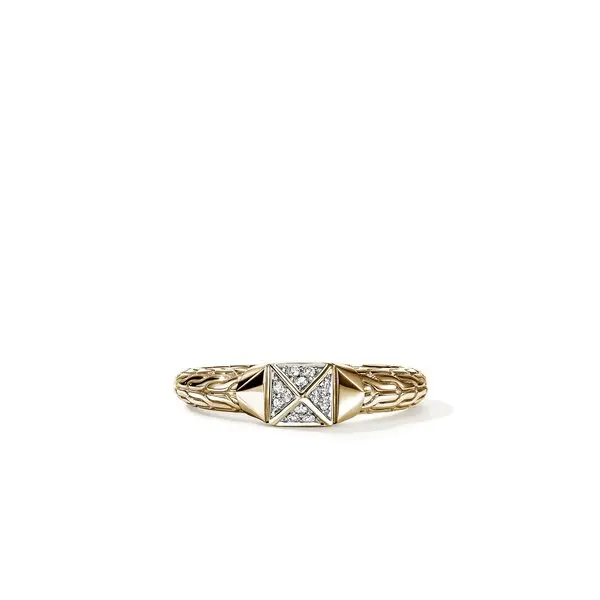 John Hardy Icon Stud Diamond Ring 5mm - Gold