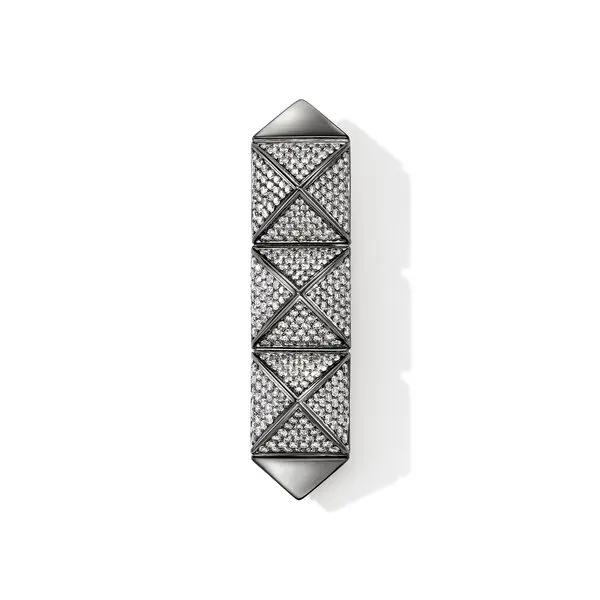 John Hardy Icon Stud Diamond Brooch - Silver