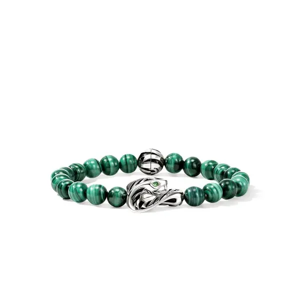 John Hardy Legends Cobra Malachite Bracelet - Sterling Silver