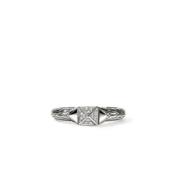 John Hardy Icon Stud Diamond Ring, 5mm - Sterling Silver