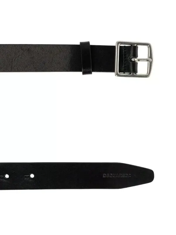 Dsquared2 Twin Buckled Leather Belt