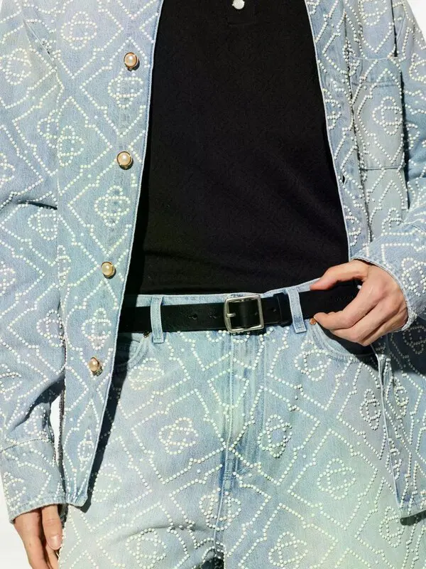 Dsquared2 Twin Buckled Leather Belt