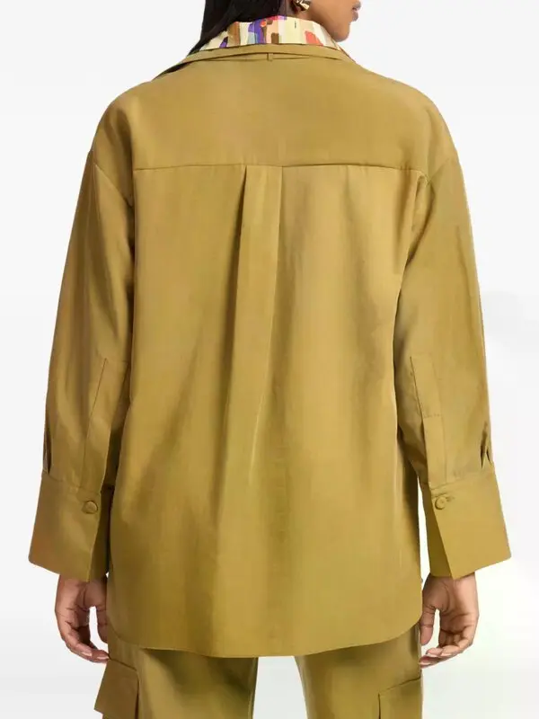 ELENA MIRÒ Linen-blend Shirt With Tie Detail
