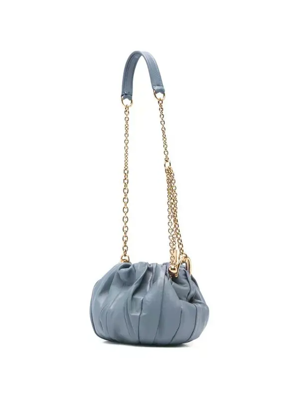 Chloé Plissé Shoulder Bag - Blue