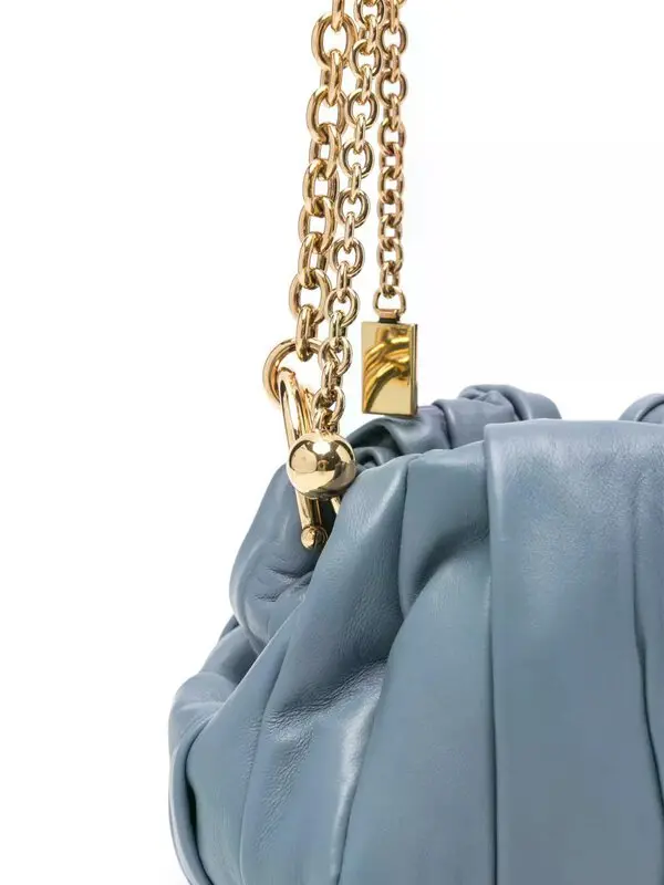 Chloé Plissé Shoulder Bag - Blue