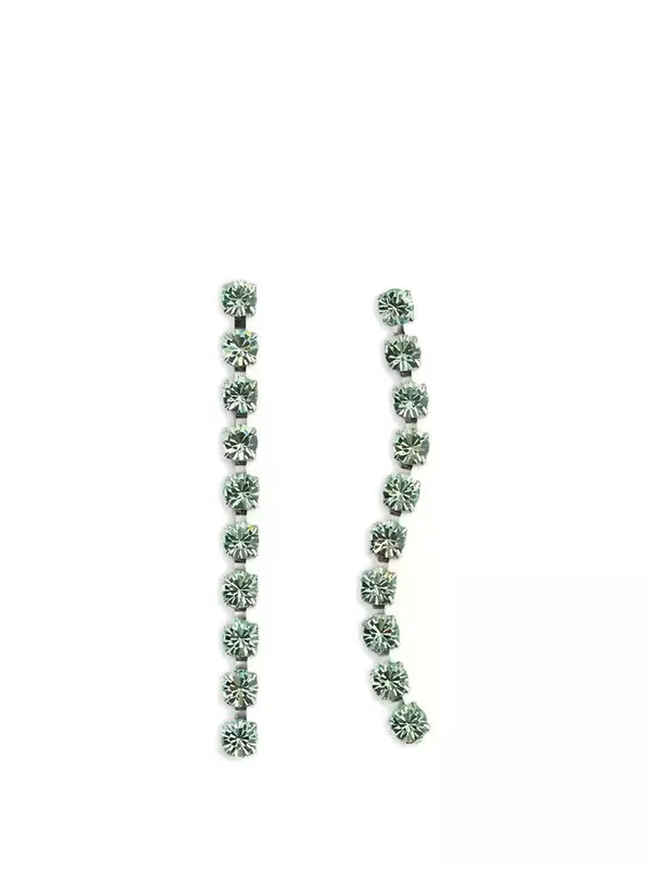 FORTE_FORTE Crystal-detailing Dangling Earrings - Silver