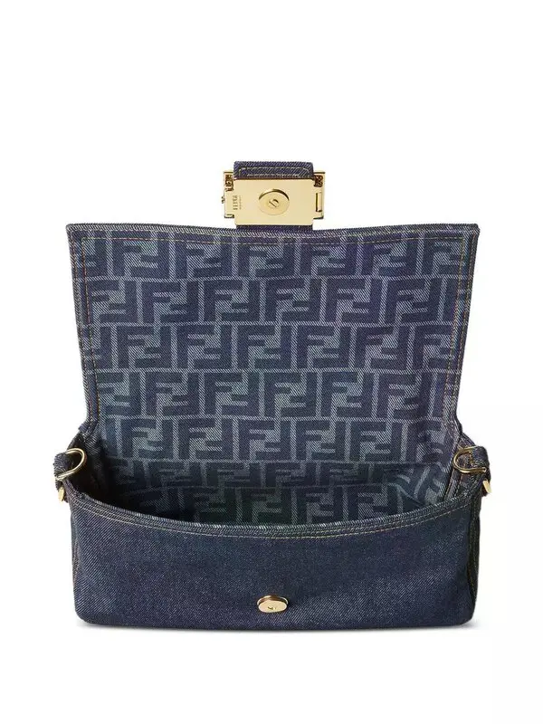 Fendi Baguette Reversible Denim Shoulder Bag