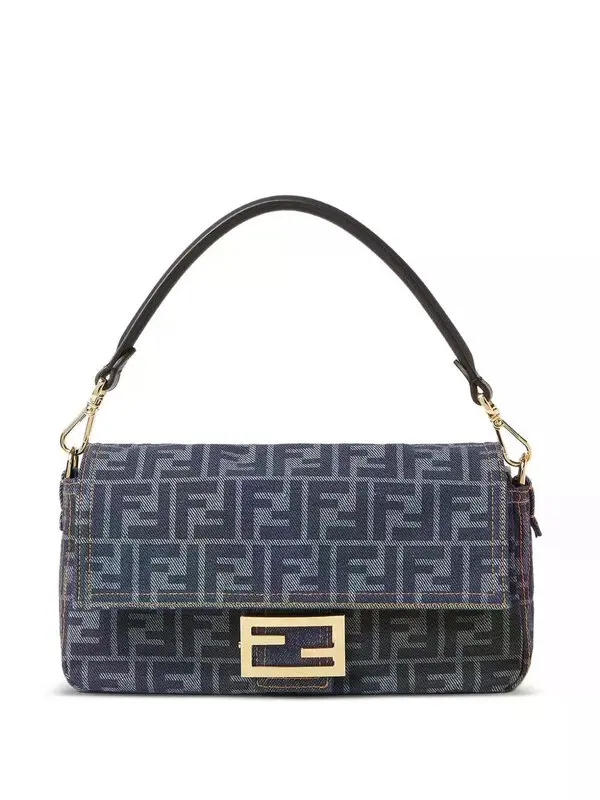 Fendi Baguette Reversible Denim Shoulder Bag
