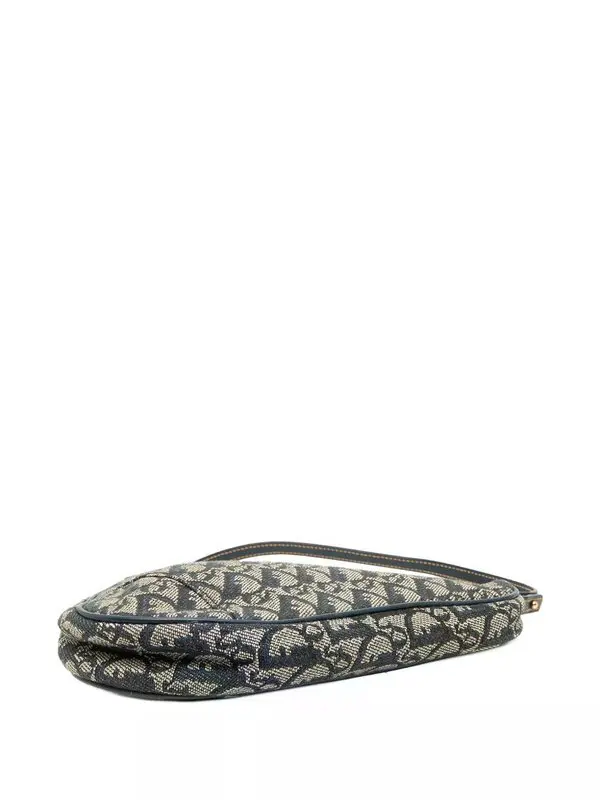 Dior 2001 Diorissimo Canvas Saddle Pochette - Blue