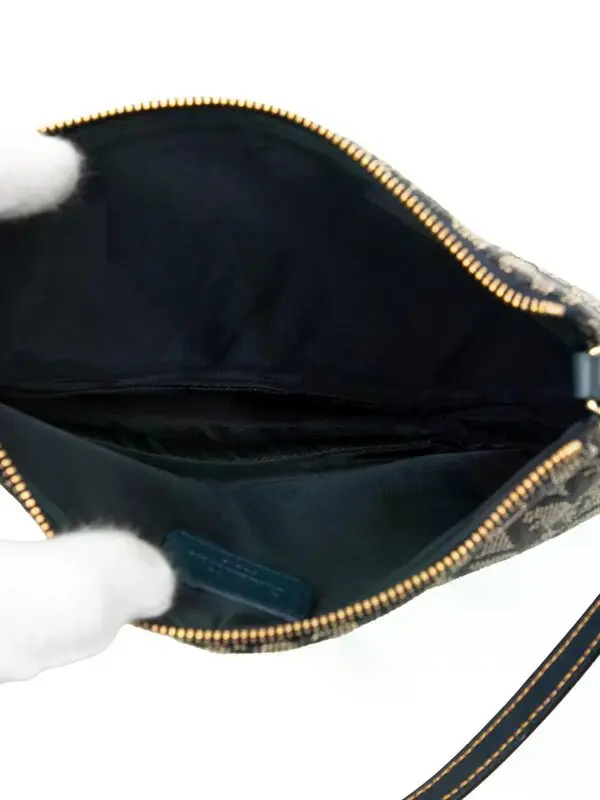 Dior 2001 Diorissimo Canvas Saddle Pochette - Blue