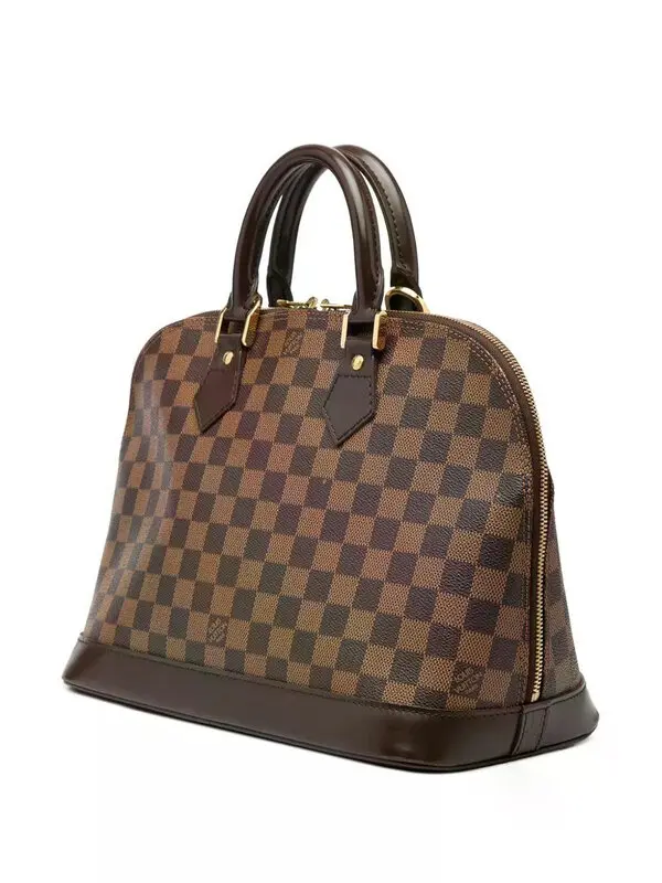 LOUIS VUITTON 2004 Damier Ebene Alma Pm Handbag