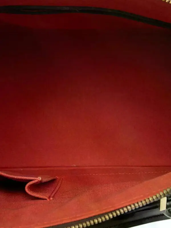 LOUIS VUITTON 2004 Damier Ebene Alma Pm Handbag