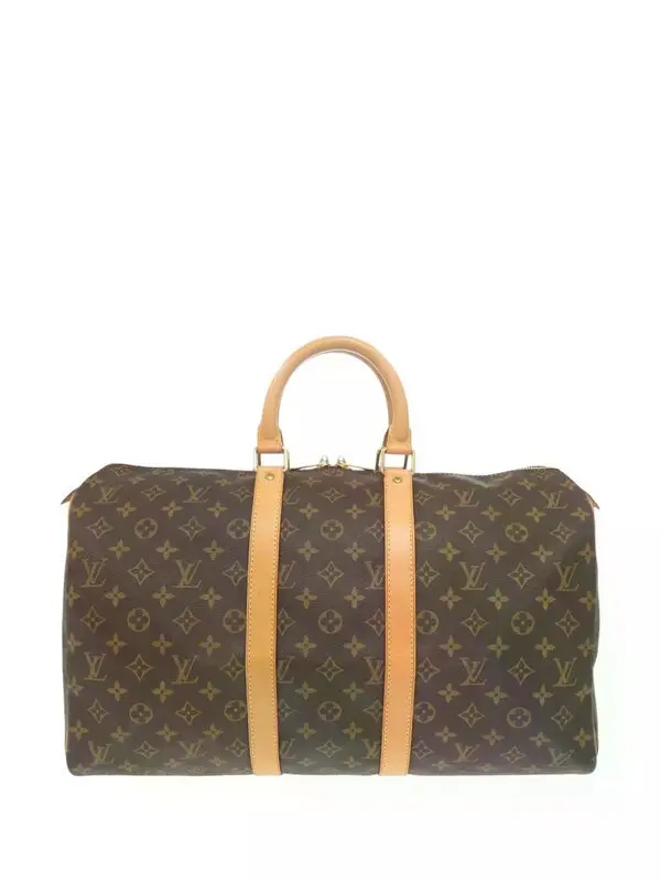 LOUIS VUITTON 1997 Monogram Keepall 45 Travel Bag - Brown