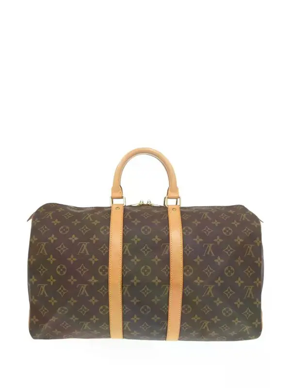 LOUIS VUITTON 1997 Monogram Keepall 45 Travel Bag - Brown