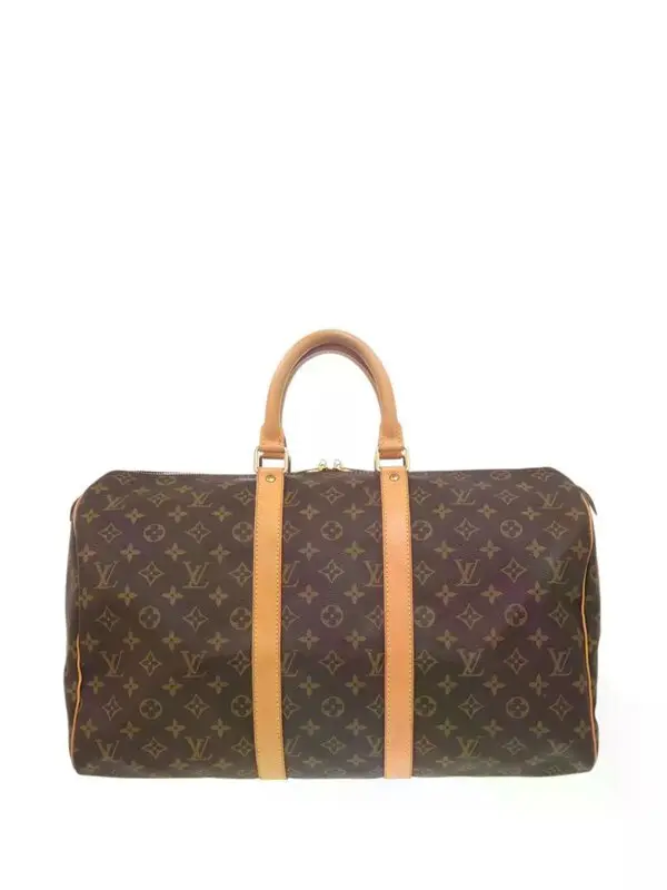 LOUIS VUITTON 1997 Monogram Keepall 45 Travel Bag - Brown