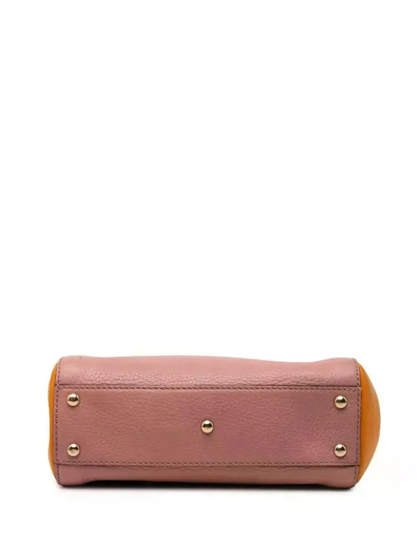 Gucci 2000-2015 Mini Bicolor Calfskin Bamboo Shopper Satchel - Pink