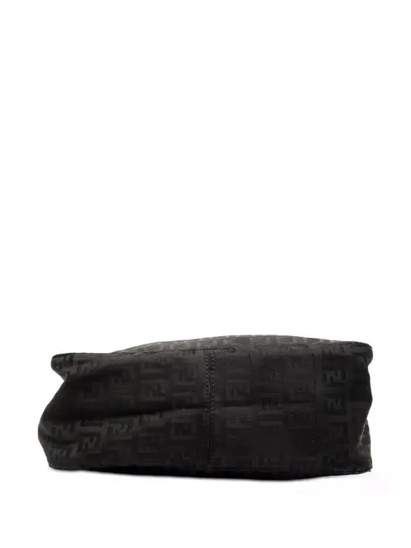 Fendi 2000-2010 Zucchino Canvas Handbag - Black
