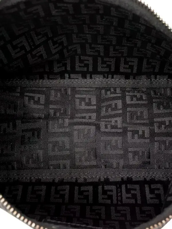 Fendi 2000-2010 Zucchino Canvas Handbag - Black