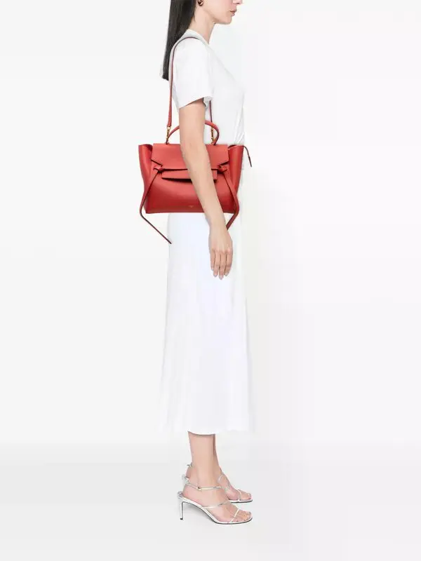 Celine 2015 Mini Leather Belt Bag Satchel - Red