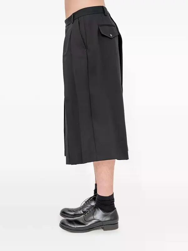SETCHU Pleated Cropped Trousers
