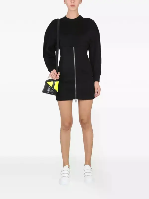 Alexander McQueen Cocoon Zip Mini Dress