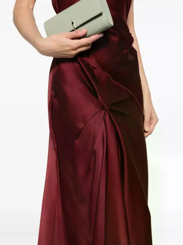 Victoria Beckham Draped Midi Dress - Red