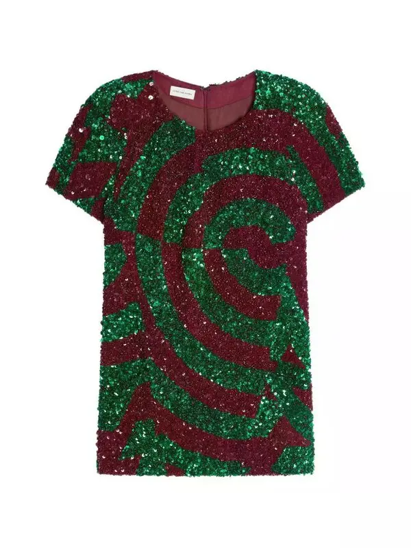 Dries Van Noten Sequinned Top - Red