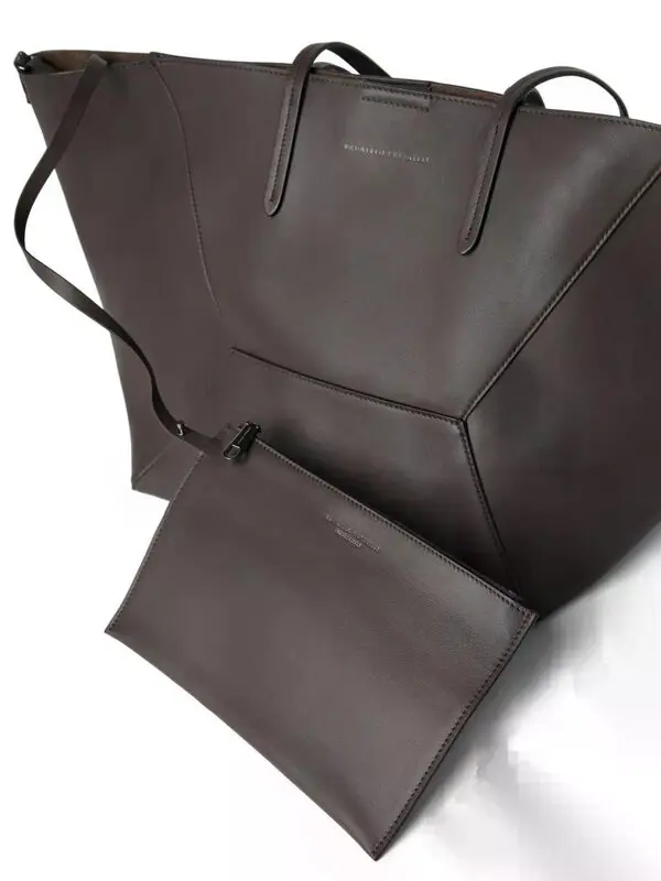 Brunello Cucinelli Leather Tote Bag - Brown