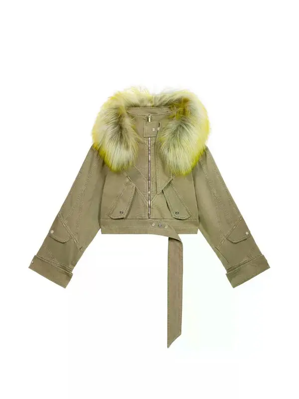 Blumarine Hooded Jacket - Green