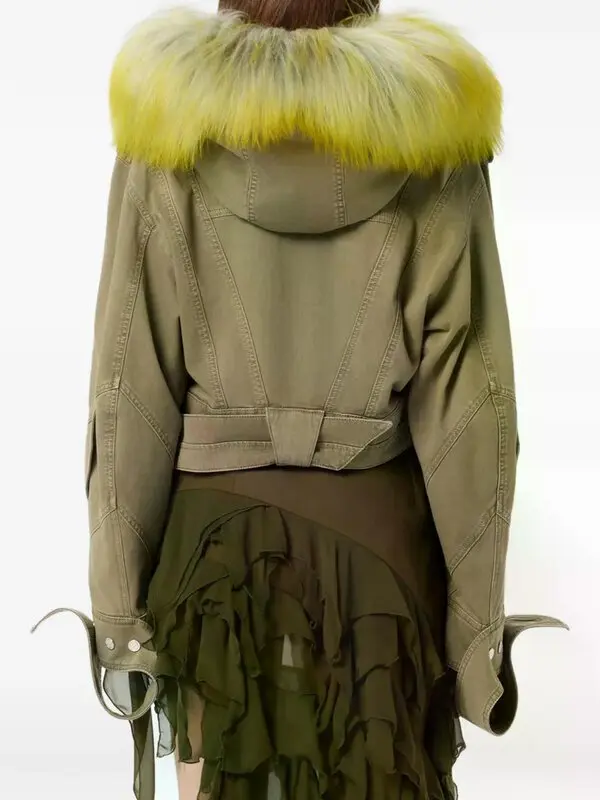 Blumarine Hooded Jacket - Green