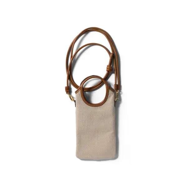 Miu Miu Canvas Smartphone Case - Beige/brandy