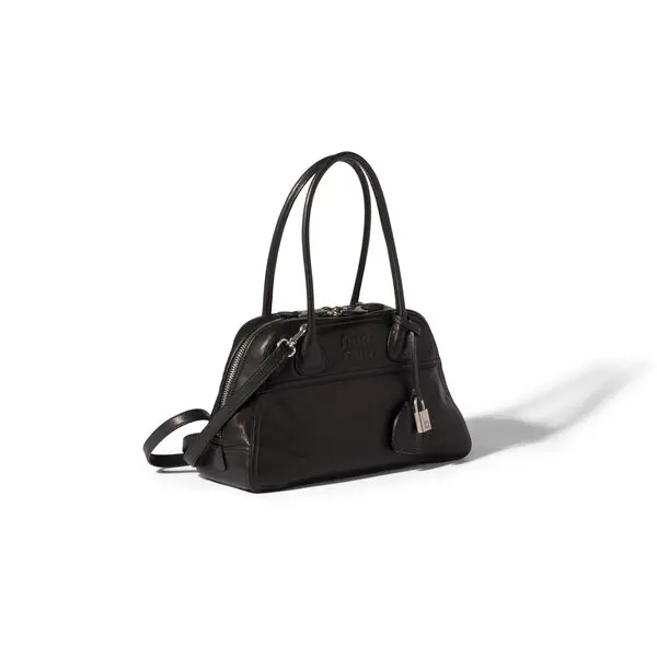 Miu Miu Vivant Nappa Leather Bag - Black