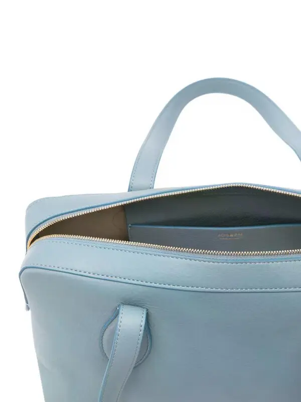 JOSEPH Top Handle Leather Shoulder Bag - Blue