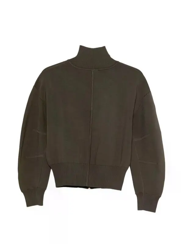 JOSEPH Sable Zip Knitted Jacket - Green