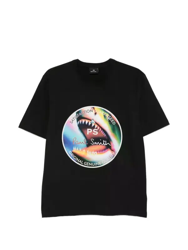 Paul Smith Shark-print T-shirt - Black