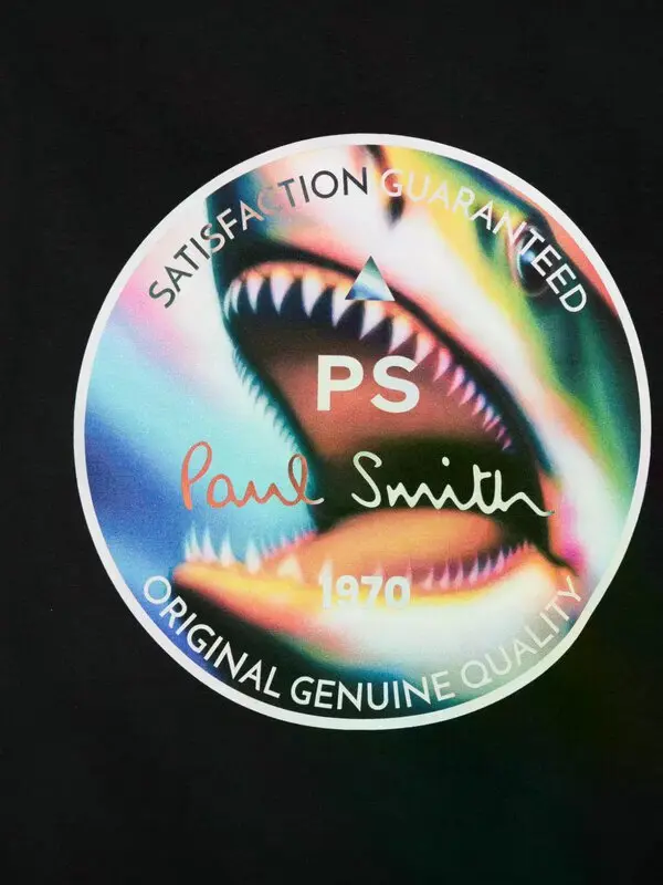 Paul Smith Shark-print T-shirt - Black