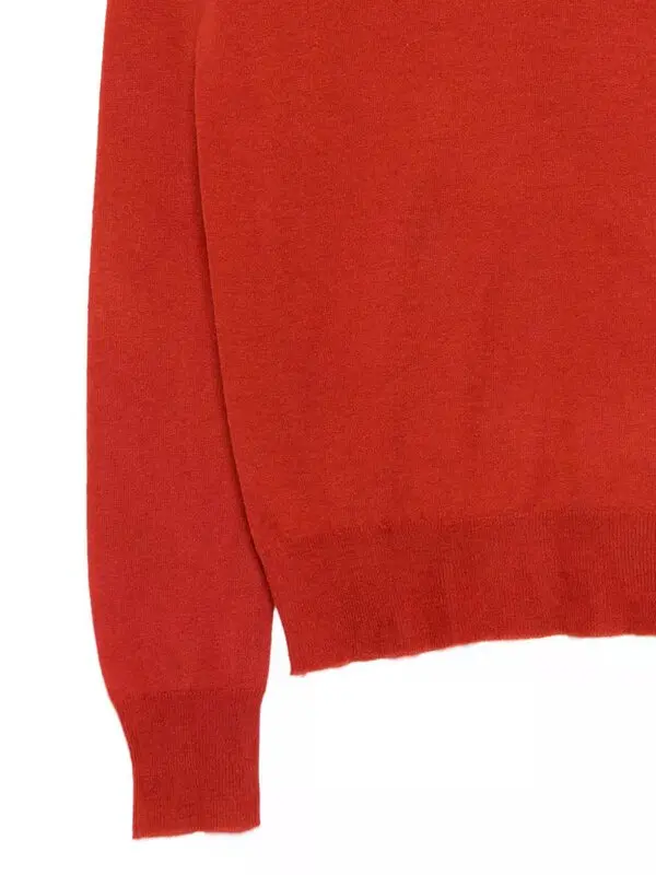 JOSEPH V-neck Cashmere Sweater - Red