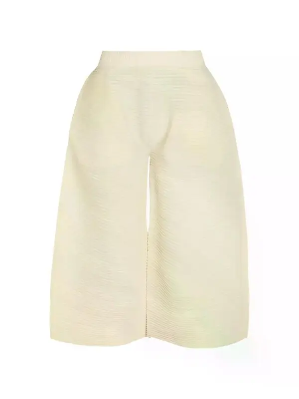 Issey Miyake Textured Wide-leg Trousers